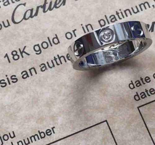 Обручальное кольцо Cartier Love, 1 бриллиант 0,31ct