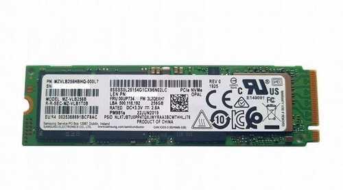 SSD Samsung PM981(970 EVO) 256GB MZ-vlb256hbhq