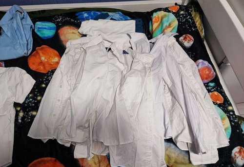 Белые рубашки на мальчика 8-10 лет