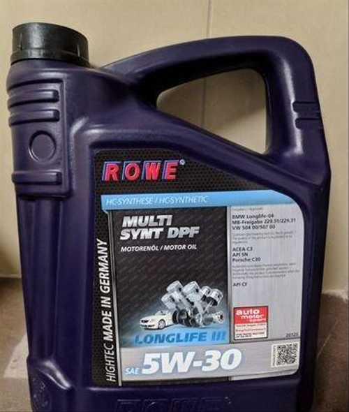 Rowe hightec multi synt DPF 5W30, 5л