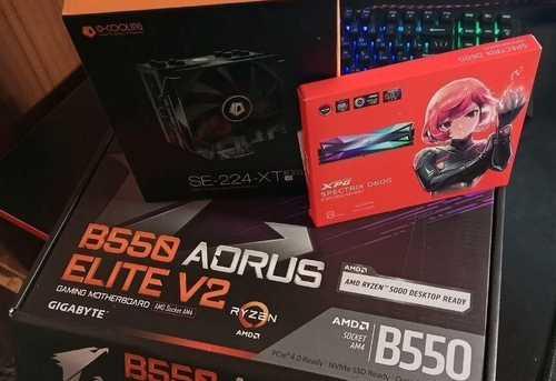 Комплект R5 5600X/B550 aorus V2/DDR4 3200MHz