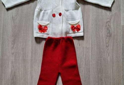 Вязаный костюм детский 104-110р