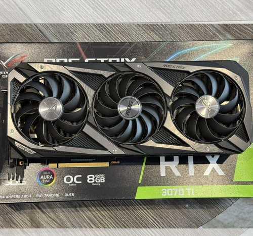 Видеокарта asus GeForce RTX 3070 Ti ROG Strix OC