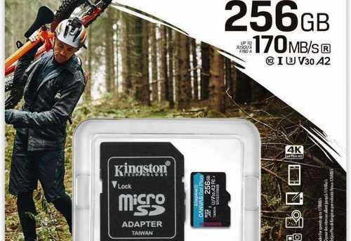 Micro sdxc 256Gb Kingston Canvas GO Plus оригинал