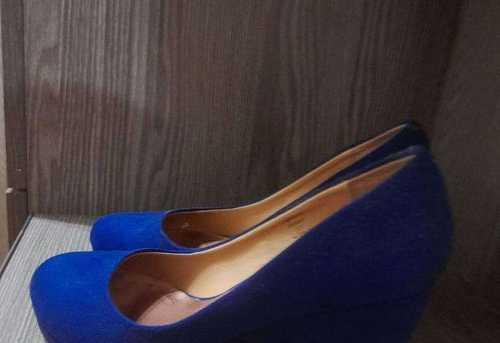 Туфли женские 37 размер синие