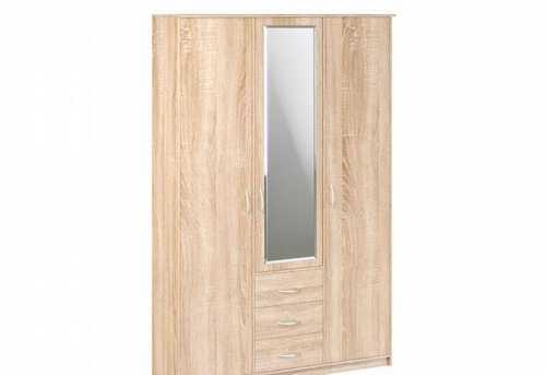 Шкаф комбинированный Дуэт Люкс с зеркалом Дуб Соно