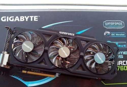 Видеокарта GigaByte GeForce GTX 760 2048MB