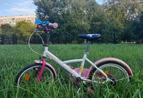 Детский велосипед B'twin16" розовый