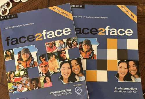 Учебник face2face и рабочая тетрадь B1 английский