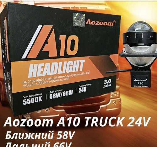 Светодиодные линзы Билед Aozoom A10 24V Bi-led