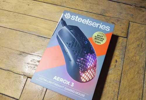 Игровая мышь Steelseries Aerox 3 черная новая