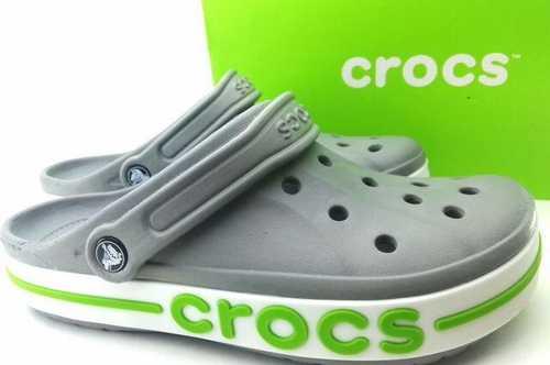 Crocs сабо мужские серые