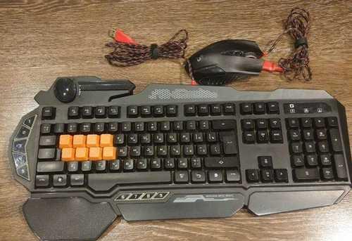 Игровая клавиатура и мышь a4tech V5