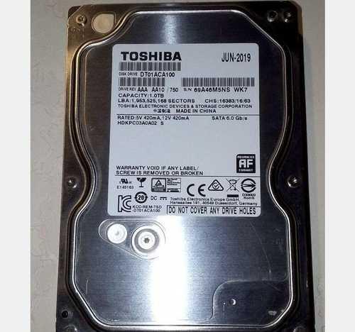 Жёсткий диск 1 тб toshiba