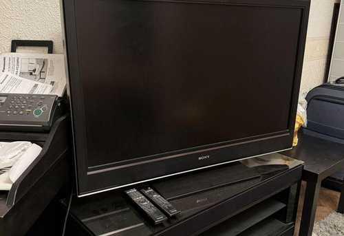 Телевизор и тумба с сабвуфером Sony