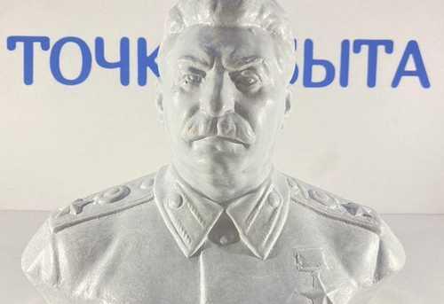Большая скульптура бюст Сталин гипс