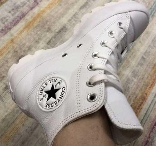 Кроссовки кеды кожа Converse 37 р-р оригинал