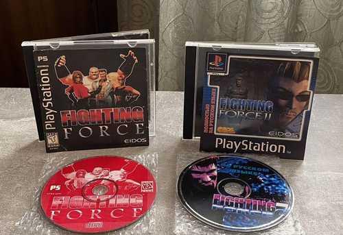 Fighting Force обе части Sony PS1 штамповка