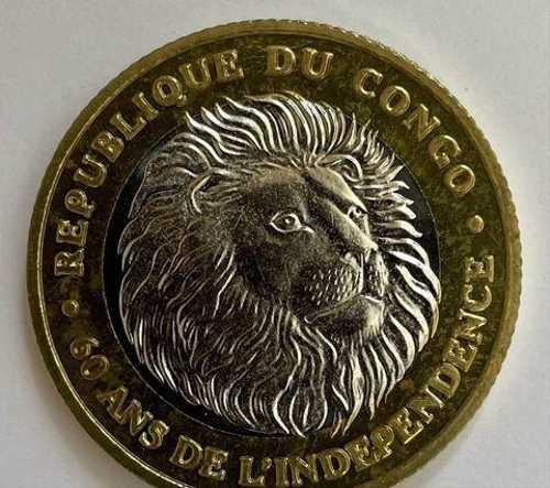 Набор монет Африка Конго животные серия 2020