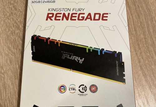 Kingston fury renegade ddr4 2x16 gb rgb новый