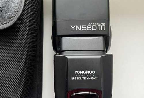 Вспышка yongnuo speedlite YN560 III с пленкой
