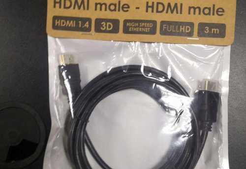 Кабель Fine Power hdmi male - hdmi male 3m