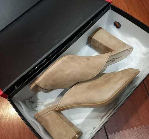 Pierre Cardin Кари сабо замша беж новые