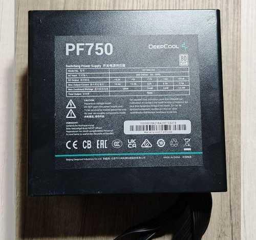 Блок питания deepcool 750w