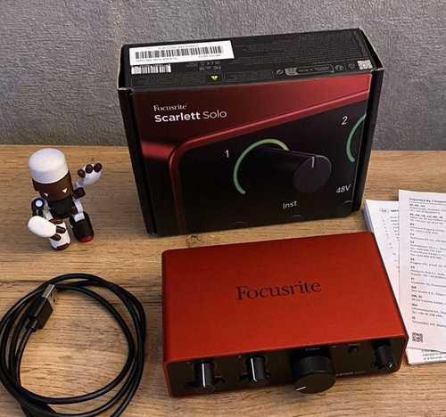 Звуковая карта focusrite scarlett solo 4rd gen