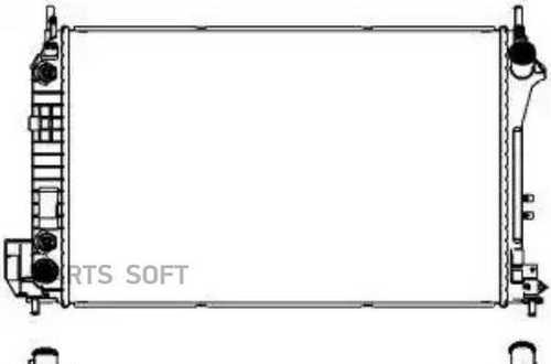 Радиатор охлаждения Сааб 9-3 2002