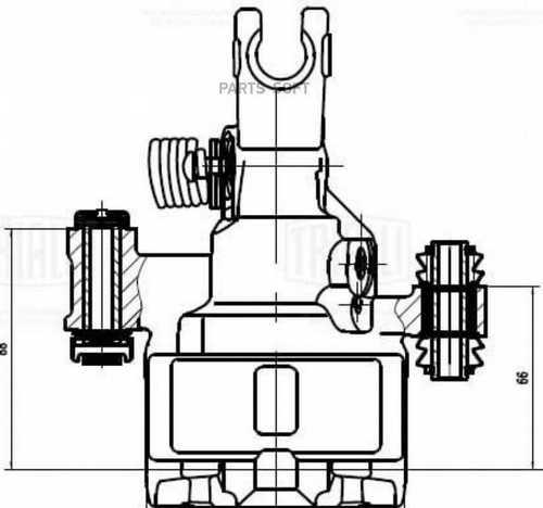 Trialli CF 012118 Суппорт торм. mazda 626 (97) /32