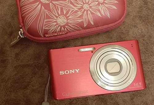 Фотоаппарат Sony cyber shot 14.1 dsc-w610 розовый