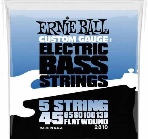 Ernie ball 2810 Flatwound 45-130 - Струны для 5 ст