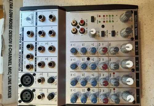 Микшерный пульт behringer eurorack MX602A