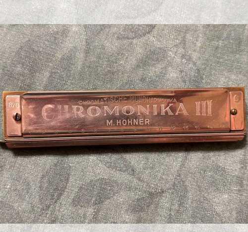 Немецкая губная гармошка Hohner Chromonika 3