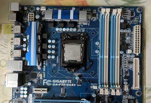 Gigabyte GA-P55-USB3 + X3440 + 6gb DDR3