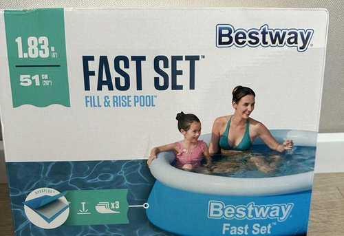 Бассейн надувной Bestway Fast Set 57392, 183х51 см