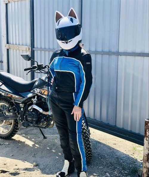 Мотокостюм женский Top Rider шлем боты оригинал