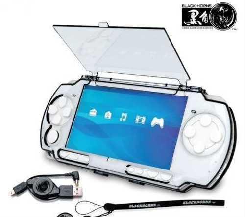 Чехол для PSP 3008 Slim жесткий прозрачный Crystal