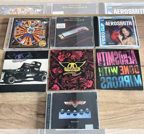 CD альбомы Aerosmith Россия, Япония, MP4 видео