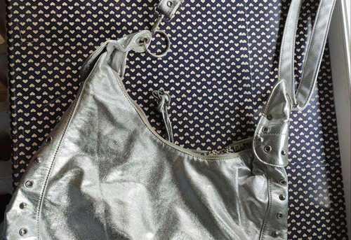 Женская серебряная сумка