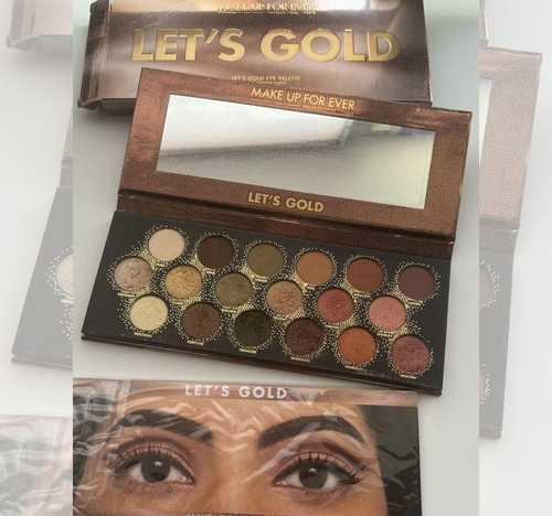 Тени для век make UP FOR ever let’s gold palette