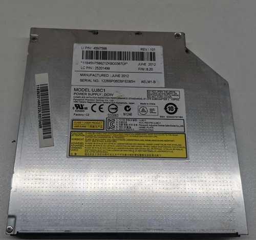 Оптический привод DVD-RW UJ8C1 45N7588