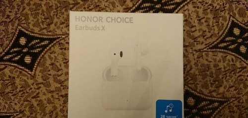 Беспроводные наушники honor choice earbuds X