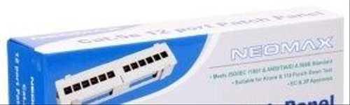 Патч-панель 12 port UTP patch panel cat. 5е type