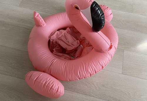 Надувной круг детский фламинго