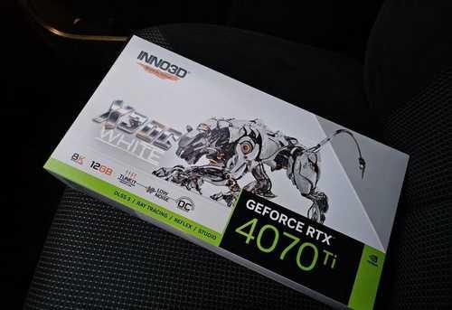 Видеокарта белая Inno3d RTX 4070ti oc рст