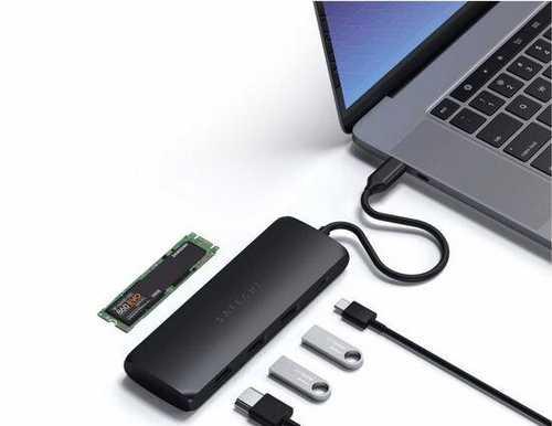 Адаптер Satechi USB-C Hybrid Multiport with SSD