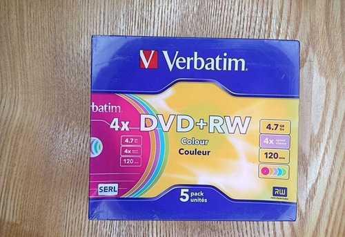 Болванки DVD+RW Verbatim 5 шт