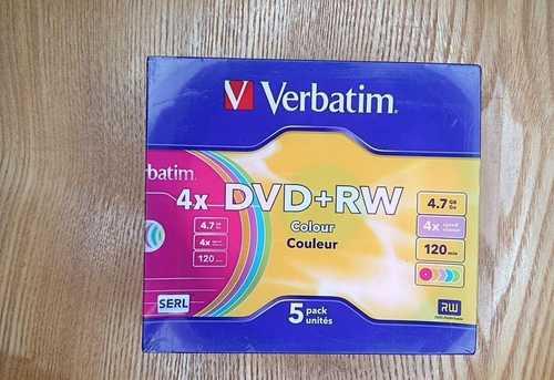 Болванки DVD+RW Verbatim 5 шт